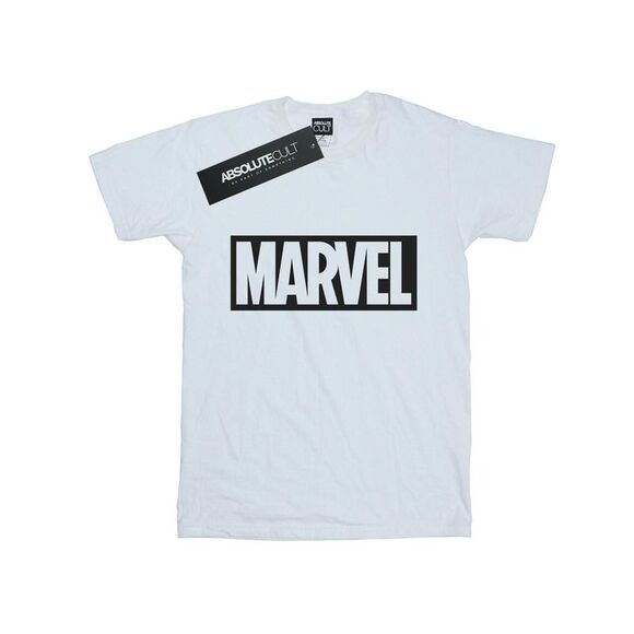Marvel | Shirts & Tops | Marvel Girls Logo Outline Cotton Tshirt White ...